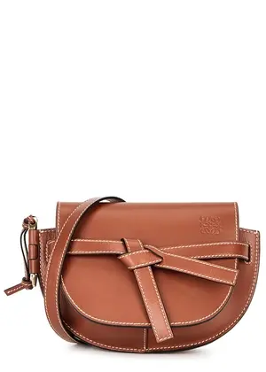 Loewe Gate Mini Leather Cross-body Bag Tan