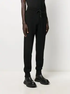 Paul Smith Drawstring Cotton Track Pants - Black
