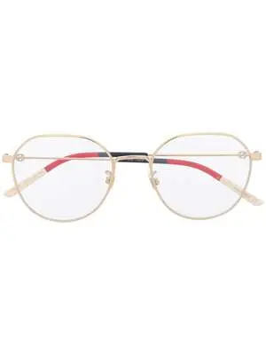Gucci Gold Metal Frame Glasses