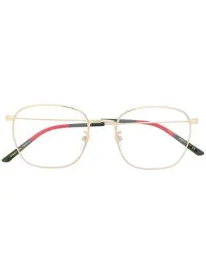 Gucci Gg0681o Soft Square-frame Glasses - Gold