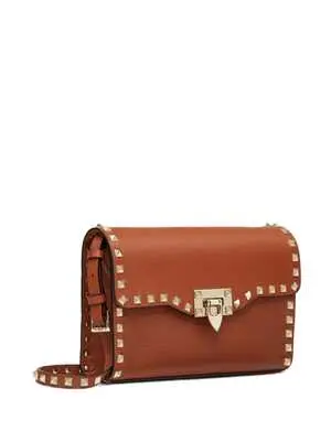 Valentino Garavani Rockstud Crossbody Bag - Brown