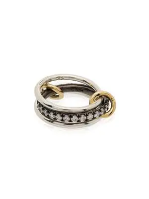 SPINELLI KILCOLLIN Petunia Stacked Diamond Ring - Silver