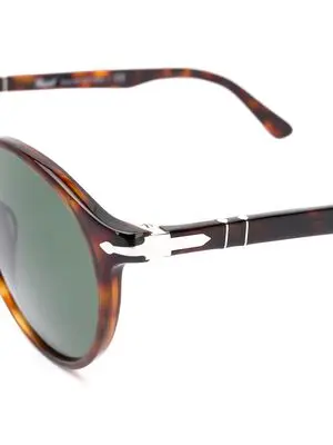 Persol Tortoiseshell-effect Round-frame Sunglasses