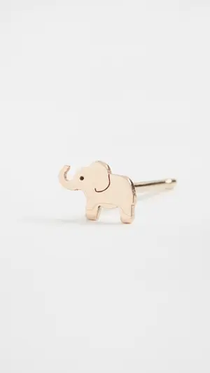 Zoe Chicco 14k Gold Itty Bitty Elephant Stud
