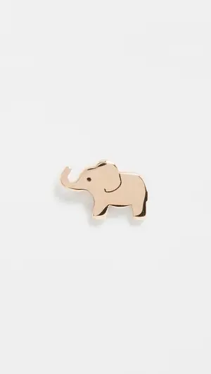 Zoe Chicco 14k Gold Itty Bitty Elephant Stud