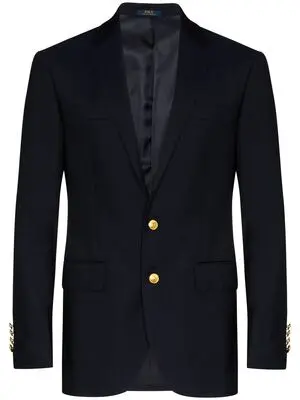 Ralph Lauren Single-breasted Twill Blazer - Blue