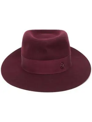 MAISON MICHEL André Fedora Hat - Red