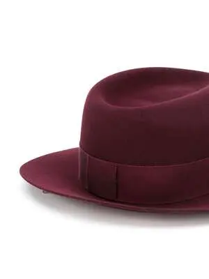 MAISON MICHEL André Fedora Hat - Red