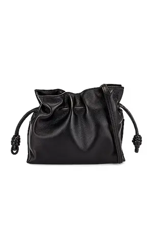 Loewe Loewe Flamenco Clutch Mini Bag In Chocolate Black