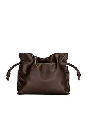 Loewe Loewe Flamenco Clutch Mini Bag In Chocolate Chocolate