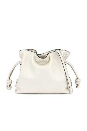 Loewe Loewe Flamenco Clutch Mini Bag In Chocolate Soft White
