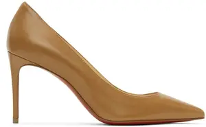CHRISTIAN LOUBOUTIN Christian Louboutin Brown Nappa Kate 85 Heels - C617 Cafe C