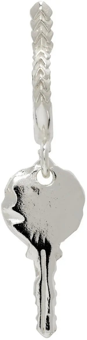 Emanuele Bicocchi Emanuele Bicocchi Silver Key Single Earring - Silver