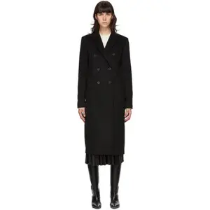 JOSEPH Joseph Tan Cam Wool Coat - 0010 Black