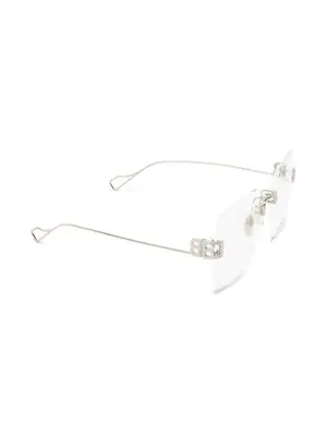 Balenciaga Bb Rimless Glasses