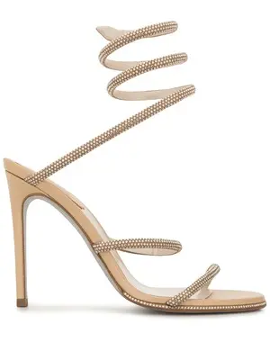 Rene Caovilla Cleo High-heel Sandals - Gold
