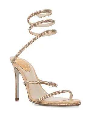 Rene Caovilla Cleo High-heel Sandals - Gold