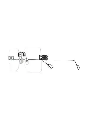 Balenciaga Bb Rimless Glasses