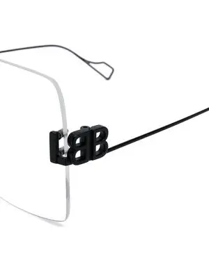 Balenciaga Bb Rimless Glasses
