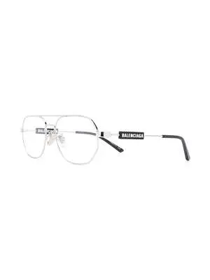 Balenciaga Logo Pilot Glasses
