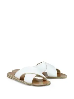 ANCIENT GREEK SANDALS Thais Leather Sandals - White