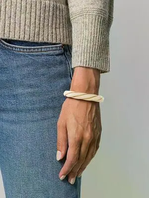 AURÉLIE BIDERMANN Diana Twisted Bangle - Neutrals