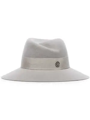 MAISON MICHEL Virginie Fedora Hat - Grey