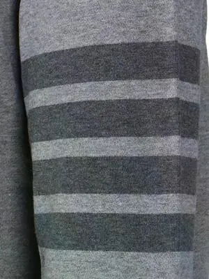 Thom Browne 4-bar Stripe Zip-up Hoodie - Grey