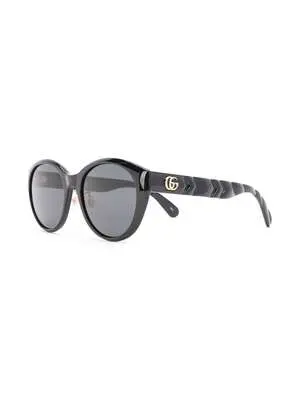 Gucci Chevron-detail Sunglasses
