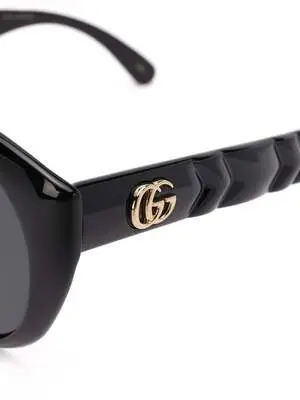 Gucci Chevron-detail Sunglasses