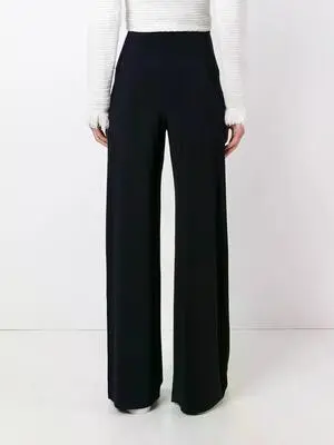 Norma Kamali High-waisted Palazzo Pants - Blue