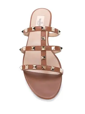 Valentino Garavani Rockstud Flat Slide Sandals
