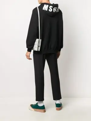 MSGM Logo-print Cotton Hoodie