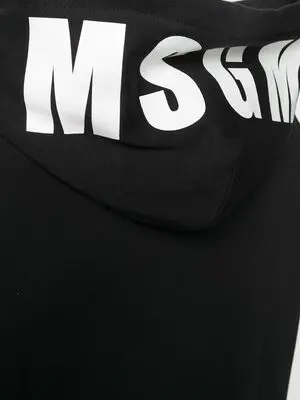 MSGM Logo-print Cotton Hoodie