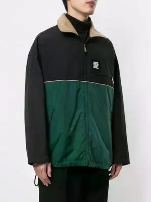 PORTS V Contrast Panel Drawstring Jacket