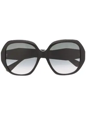 Gucci Oversized Frame Sunglasses - Black