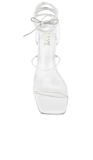 Raye Roo Heel With Rhinestone Embellishments And Tie Ankle Fastening