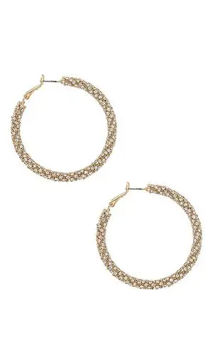 Ettika Crystal Hoop Earrings