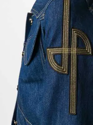 Patou Logo-embroidered Denim Jacket