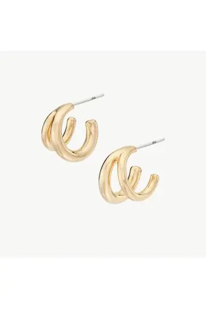 SOKO Dogo Huggie Hoop Earrings - Gold