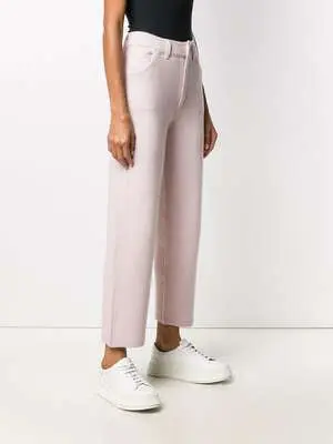 BARRIE High-rise Straight-leg Trousers - Pink