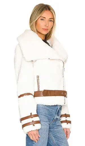 Tularosa Bailey Moto Jacket - Vanilla Bean