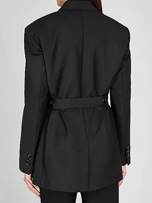 Acne Studios Jamila Belted Wool-blend Blazer