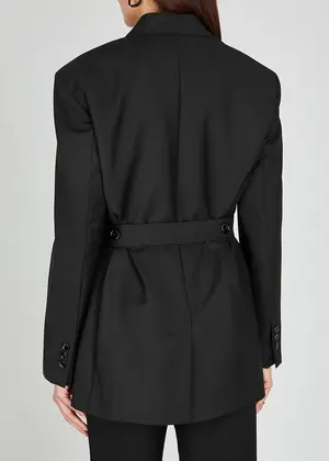 Acne Studios Jamila Belted Wool-blend Blazer