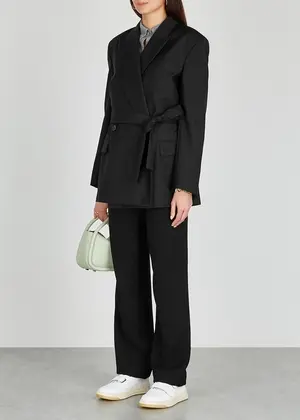 Acne Studios Jamila Belted Wool-blend Blazer