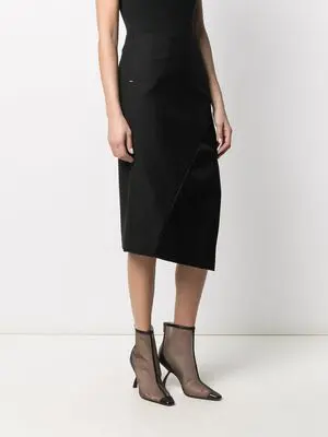 Off-White Asymmetric Hem Logo-print Skirt