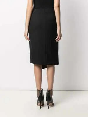 Off-White Asymmetric Hem Logo-print Skirt