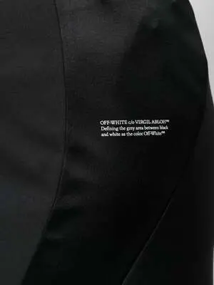 Off-White Asymmetric Hem Logo-print Skirt