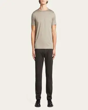 Theory Precise Luxe Cotton Short-sleeve Tee - Eclipse