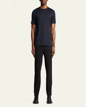 Theory Precise Luxe Cotton Short-sleeve Tee - Eclipse